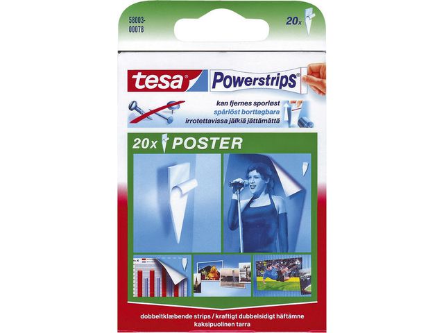 Powerstrips TESA Poster 20/FP | E-shopen.com