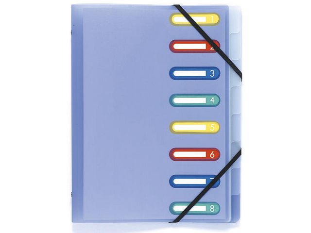 Sorteringsmapp EXACOMPTA PP 8-flik sort | E-shopen.com